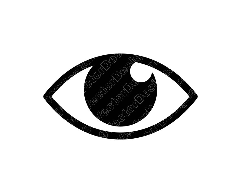 Eye Icon Vector Art: SVG, PNG, JPG, Cricut Ready (digital Download) - Etsy