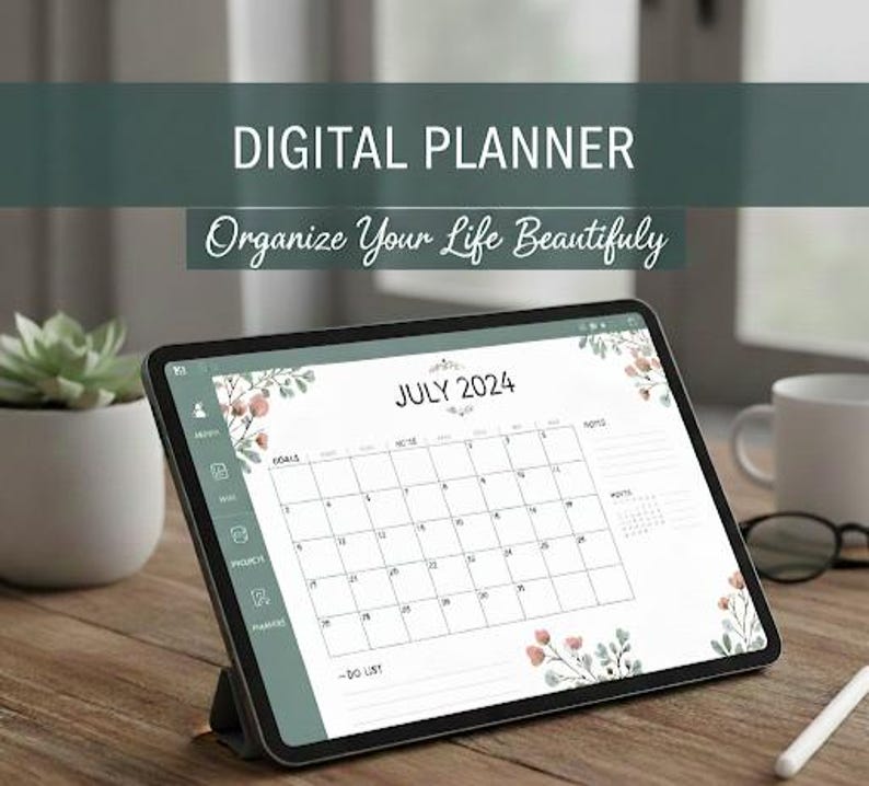 2026 Yearly Planner PDF | Modern Minimalist Pink & Black Calendar ...
