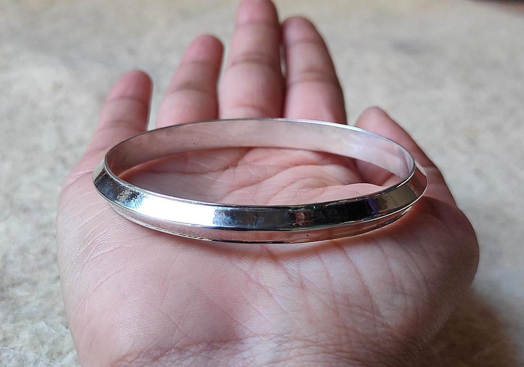 925 Sterling Silver Sikh Kada Kara – Handmade Punjabi Religious Bangle ...