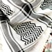 Black & White Keffiyeh Scarf: Traditional Palestinian Cotton Shemagh ...