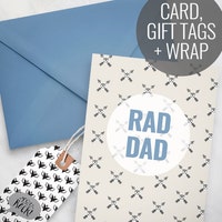 Printable Card, Gift Tags and Gift Wrapping Set Chevron Design ...