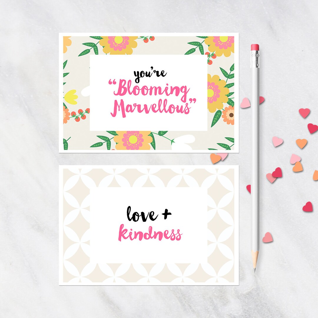 Printable Postcard Set / Floral Postcard Printable Mother's Day ...