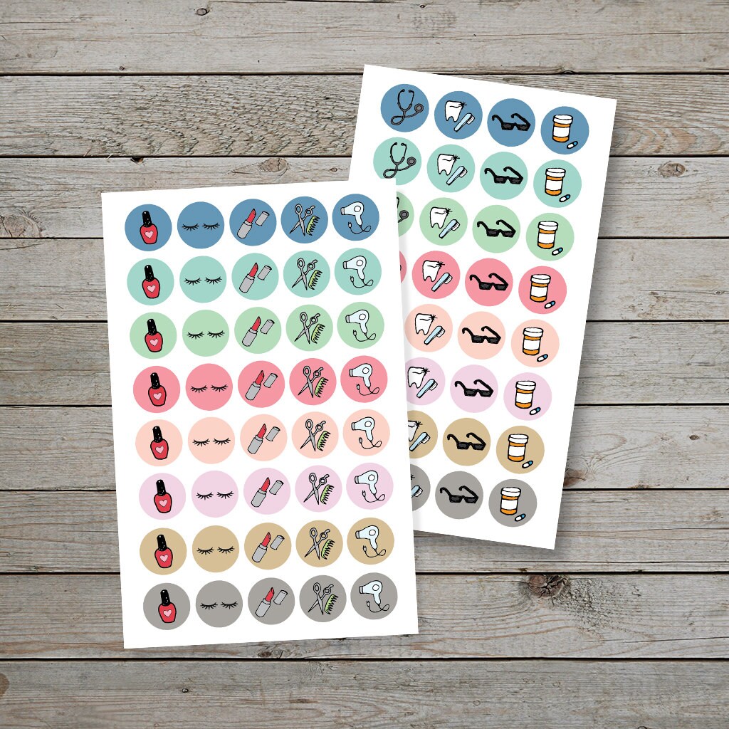 Printable Planner Icon Stickers / Planner Stickers / Coffee Planner ...