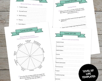 My Level 10 Life Planner Printable Printable Planner - Etsy