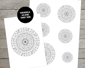 Printable Mandala design No.1 Hand Drawn Mandala Ideal for Creative ...