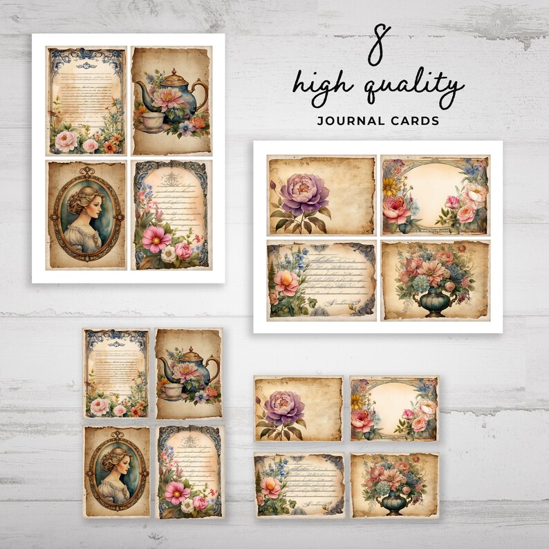 Regency Era Junk Journal Ephemera Cards | Scrapbook, Paper Craft ...