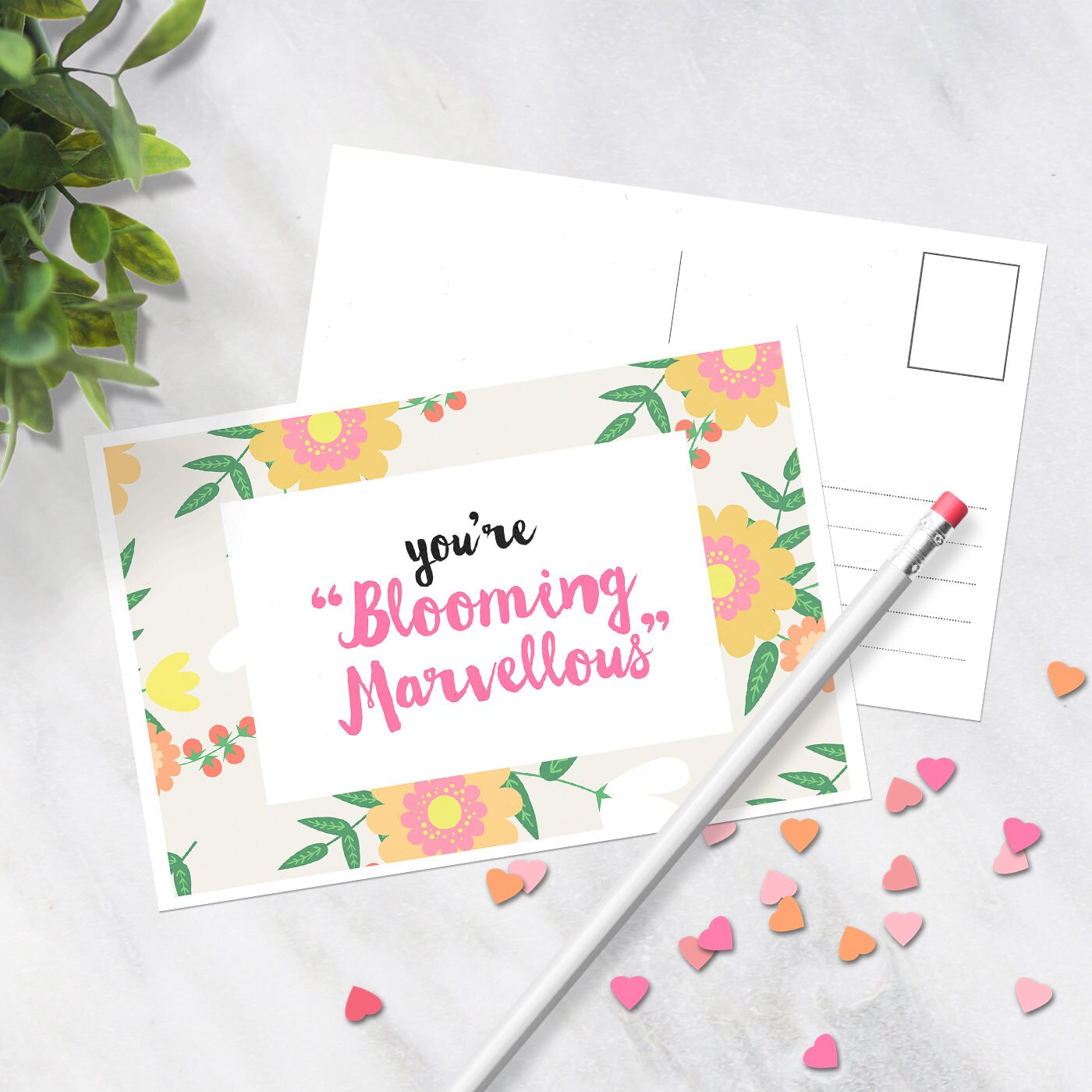 Printable Postcard Set / Floral Postcard Printable Mother's Day ...