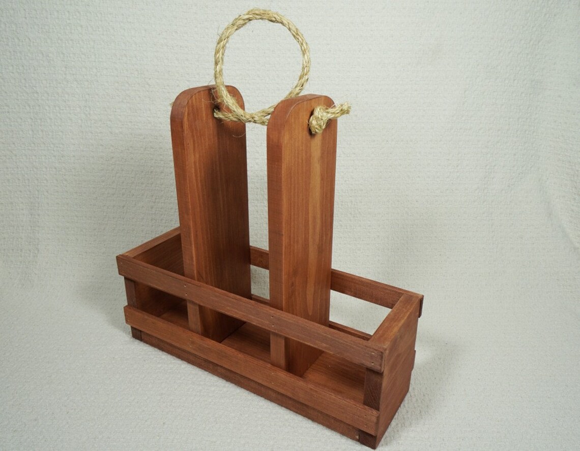 Rustic Wine Bottle Holder, Rustic Wine Holder,wine Tote,wooden Wine ...