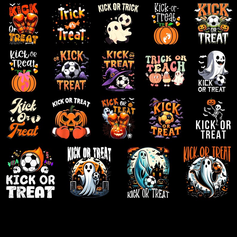 Halloween Soccer Kick or Treat PNG - Funny Football Costume Sublimation ...