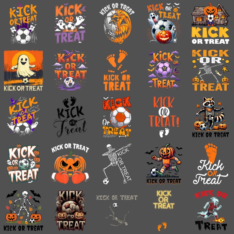 Halloween Soccer Kick or Treat PNG - Funny Football Costume Sublimation ...