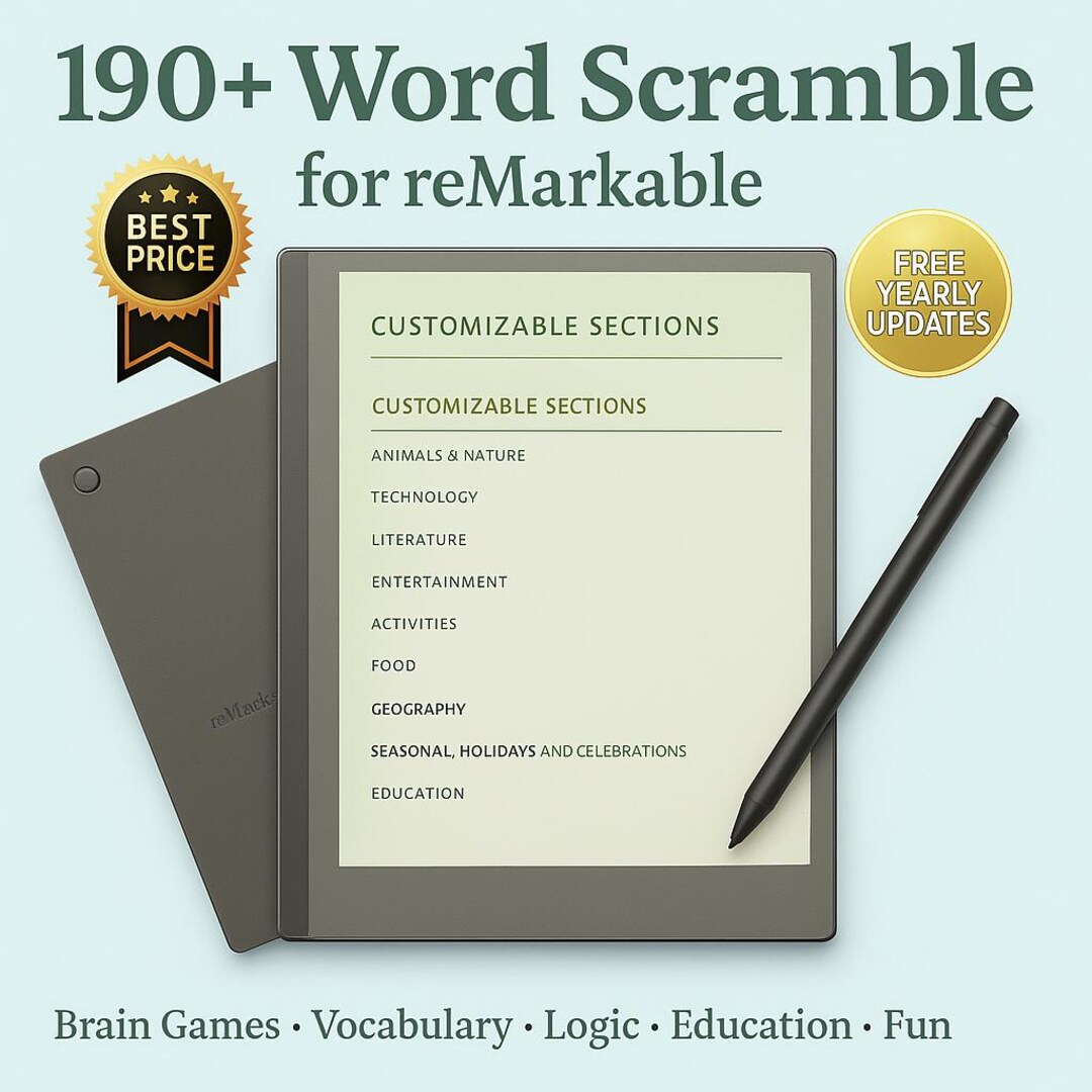 190+ Word Scramble for Remarkable | Digital Puzzle Book | Hyperlinked ...