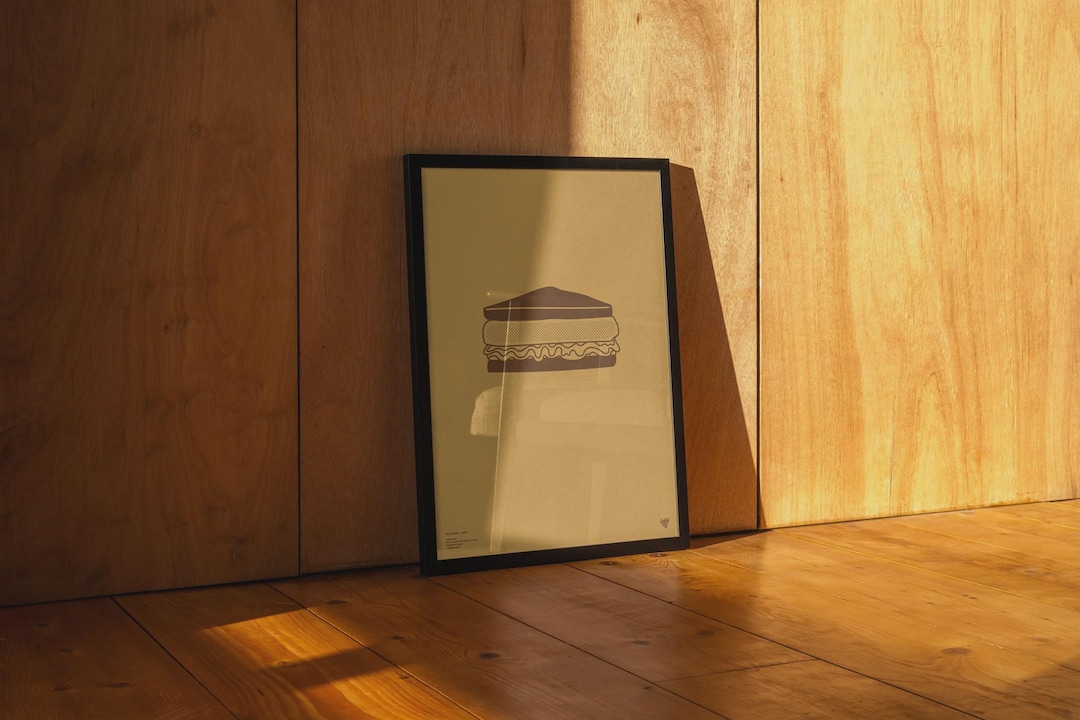 Katsu Sando Illustration A2 Poster – Lithographic Print in 2 Pantone ...