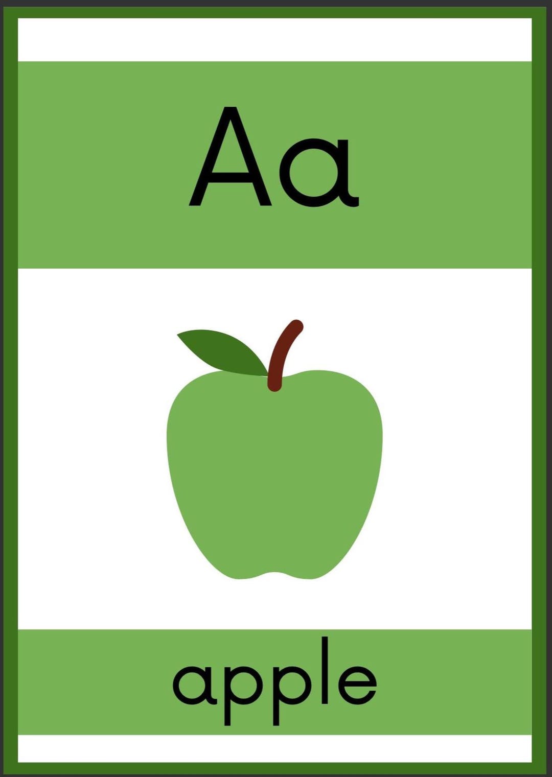 Alphabet Food Matching Printable A–Z | Letters for Foods Learning Set ...