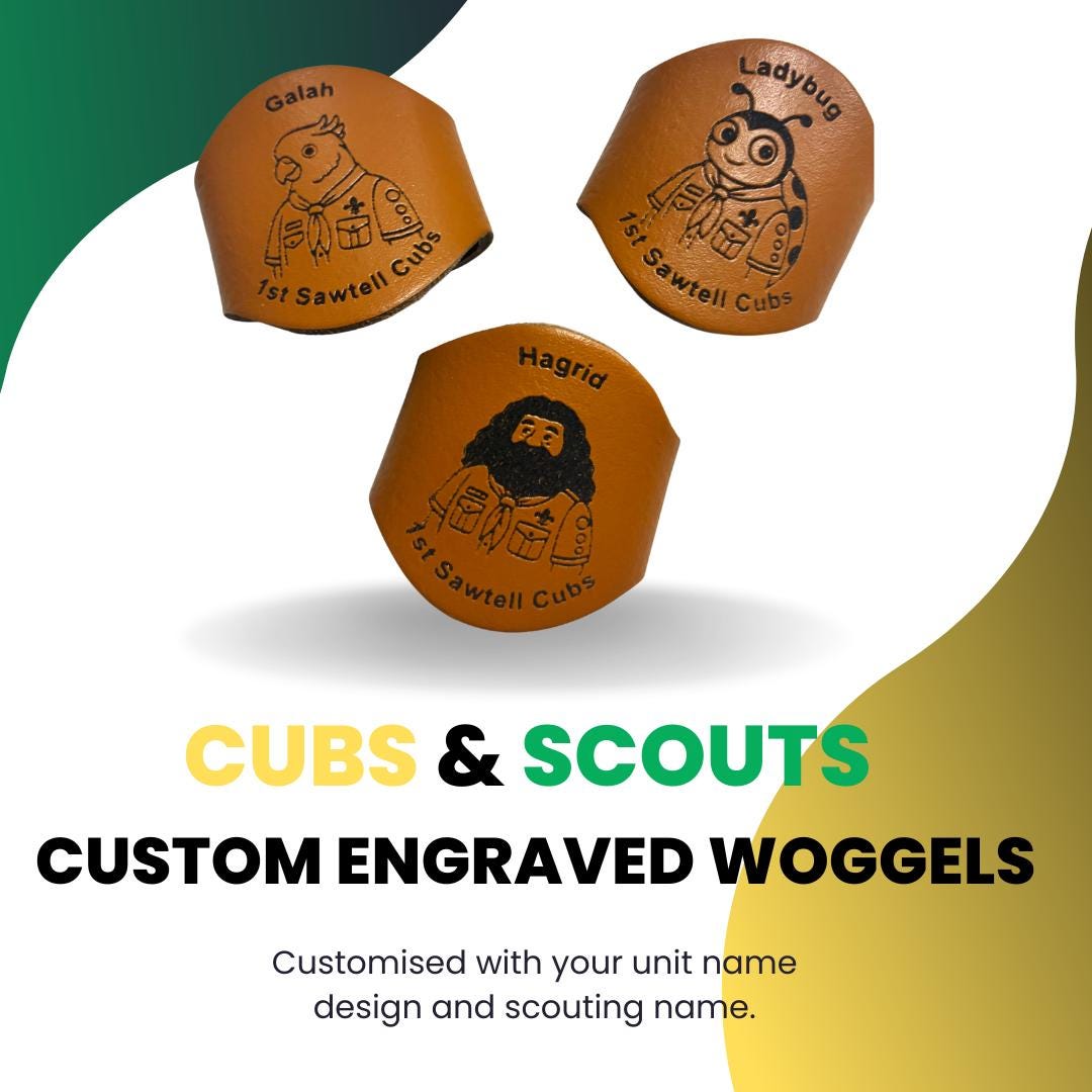 Custom Laser-engraved Woggles - Etsy UK