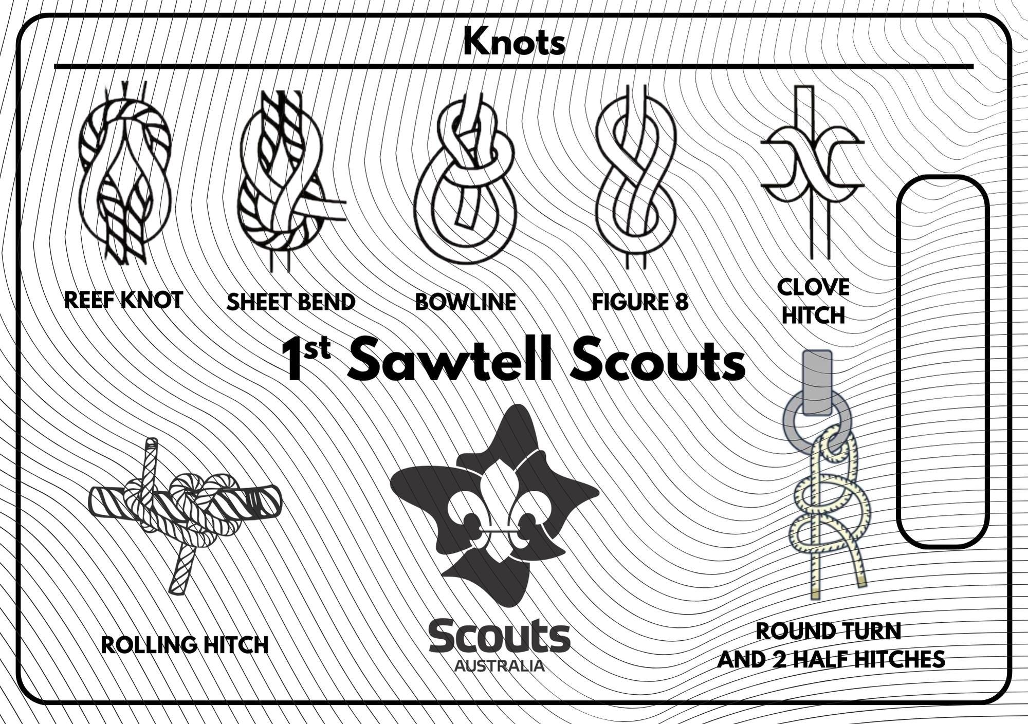 Cubs & Scouts Basic Knot Board - Etsy