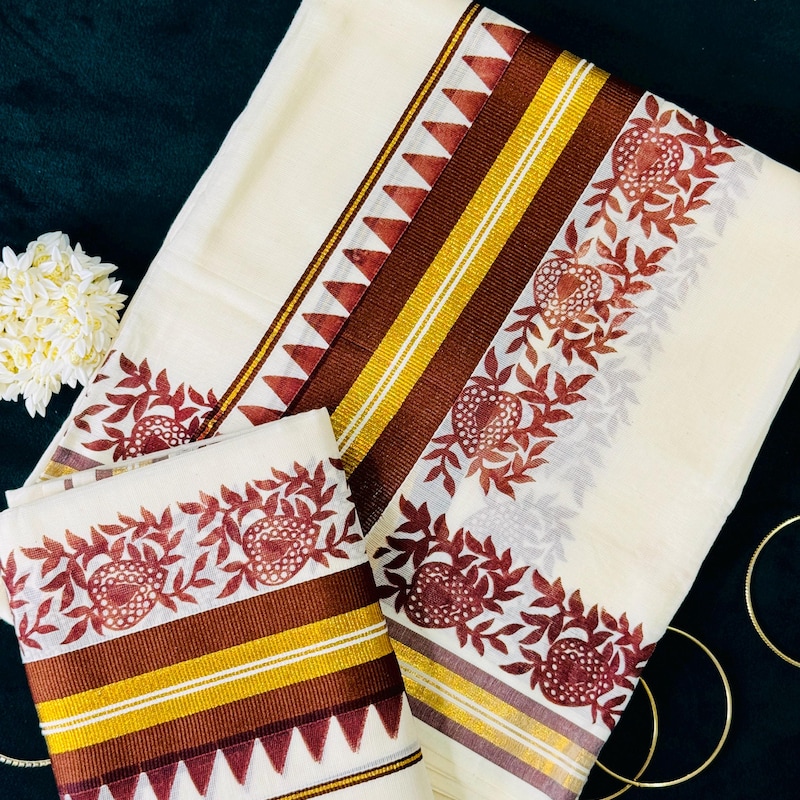 Onam Mundu and Shirt - Etsy