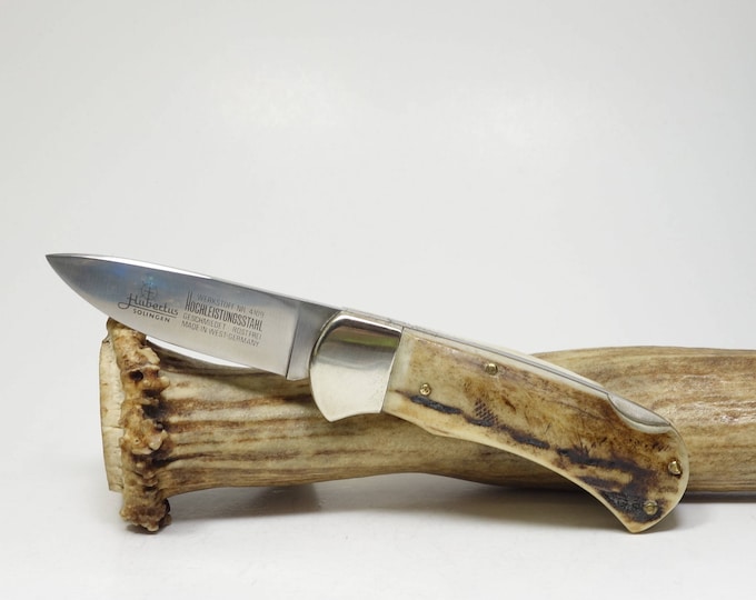 Hubertus Solingen Germany Werkstoff NR 4109 Stag Handle Carbon Steel ...