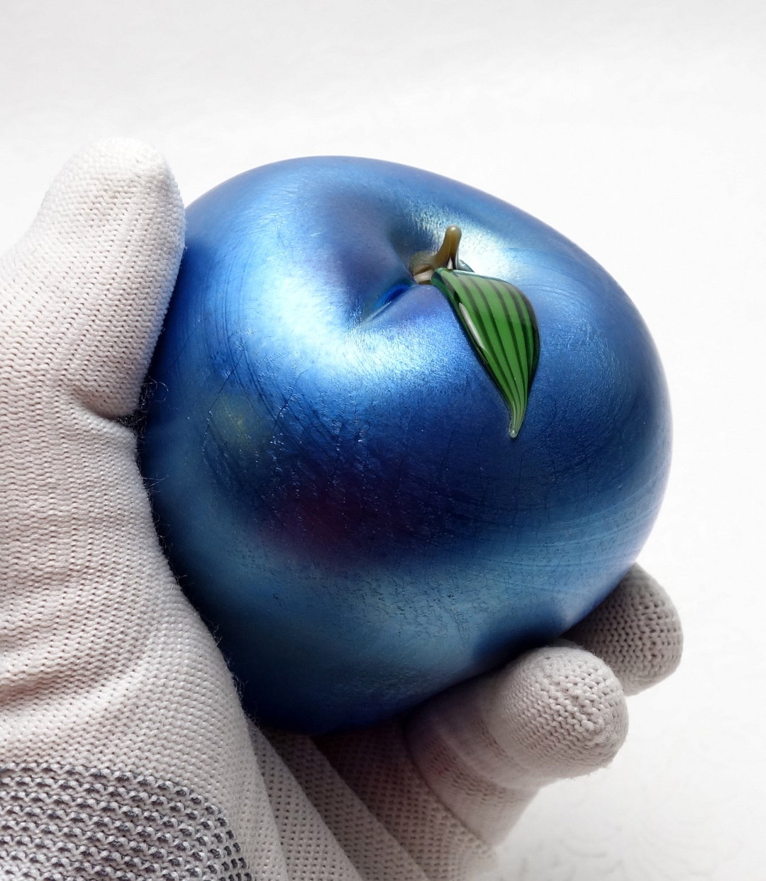 Vintage Orient and Flume Chico CA Hand Blown Blue Aurene Favrile Art ...