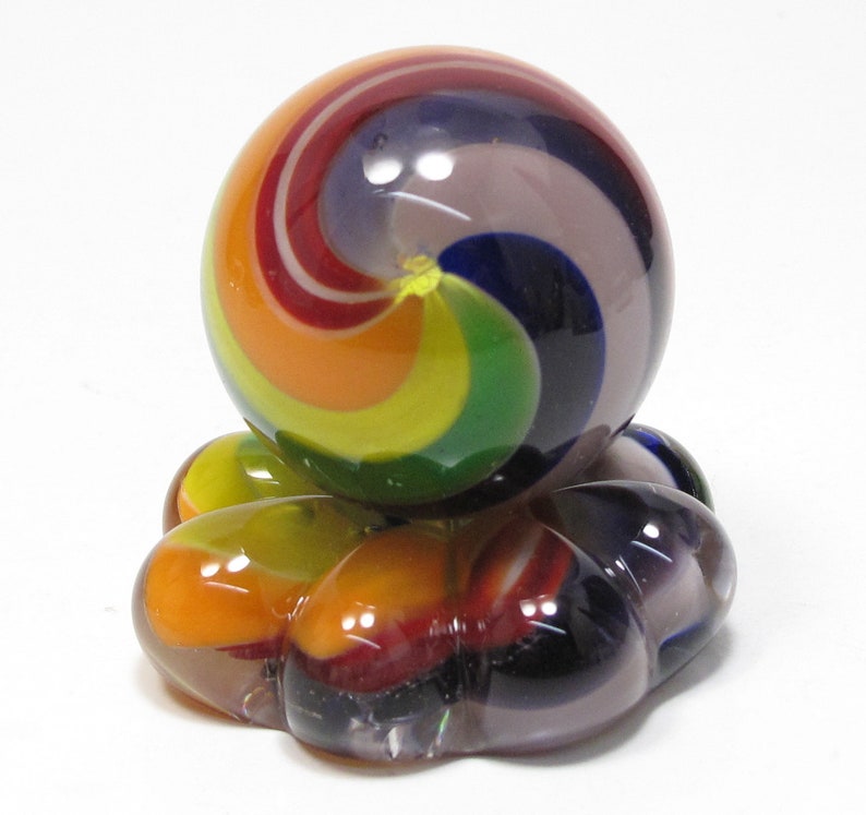 Artist Signed Danny Butler 1.52 Rainbow Swirl Hand Made | Etsy