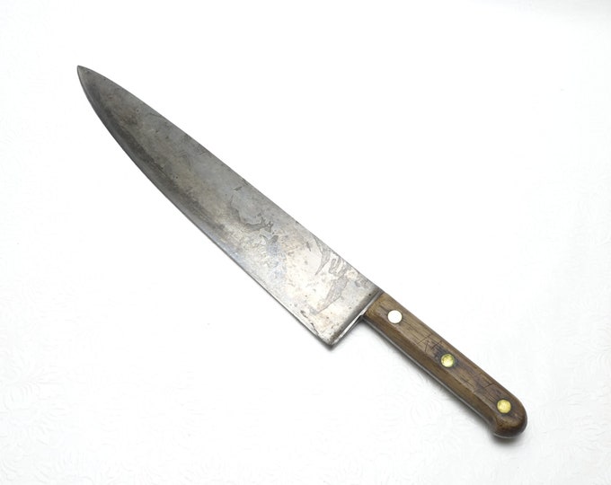 1940's Forged Carbon Steel Full Tang Walnut Scales 17.25" Heavy Duty ...