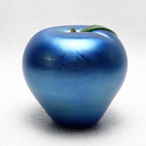 Vintage Orient and Flume Chico CA Hand Blown Blue Aurene Favrile Art ...