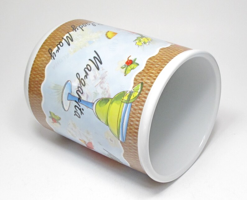 Vintage Ceramic Barware Cocktail Ice Bucket Utensil Holder | Etsy