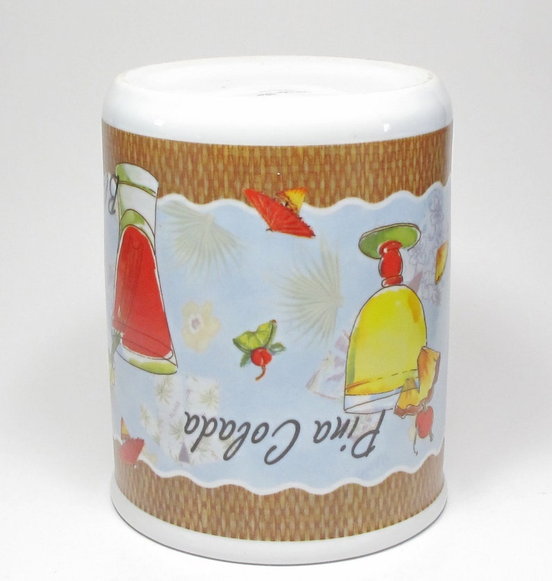 Vintage Ceramic Barware Cocktail Ice Bucket Utensil Holder | Etsy