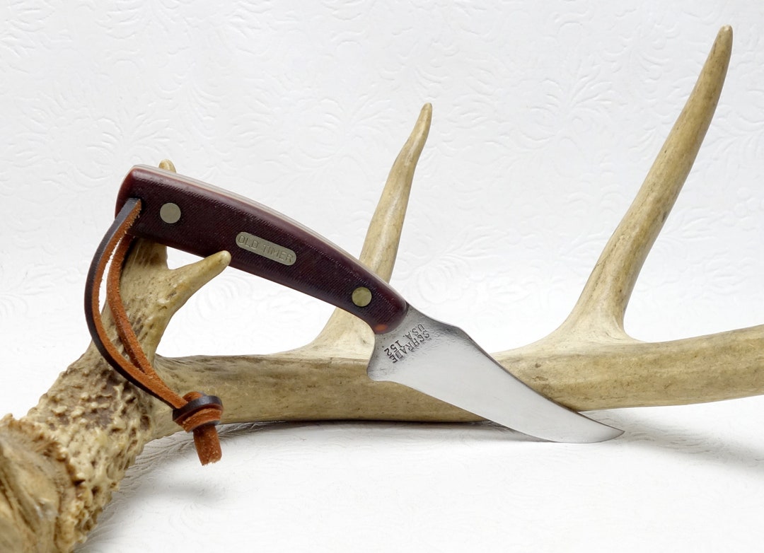 Vintage Schrade USA Old Timer 152 Sharpfinger Integral Carbon Steel ...