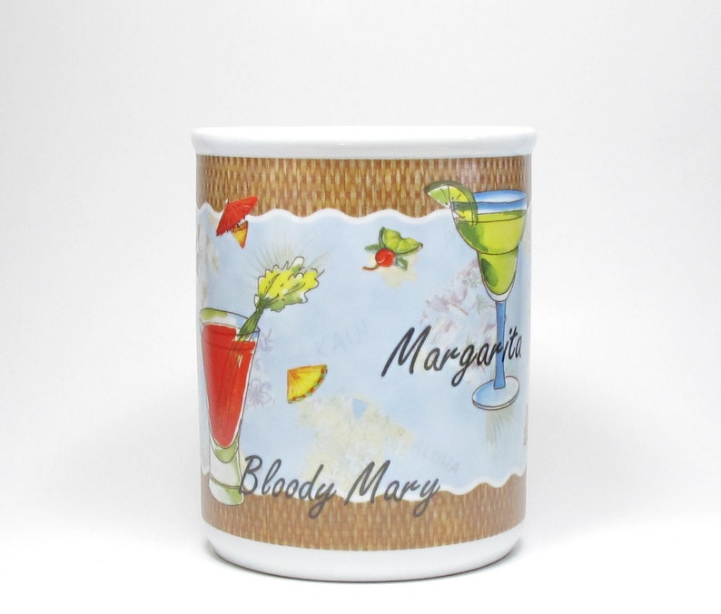 Vintage Ceramic Barware Cocktail Ice Bucket Utensil Holder | Etsy