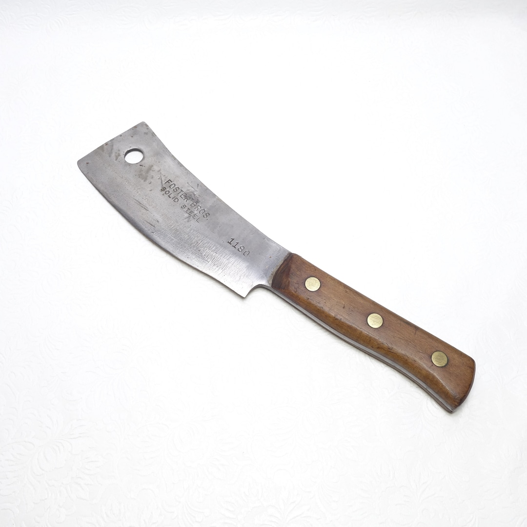 1950's Foster Bros. 1180 Forged Carbon Steel Full Tang Walnut Scales ...