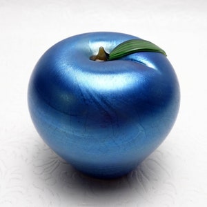 Vintage Orient and Flume Chico CA Hand Blown Blue Aurene Favrile Art ...