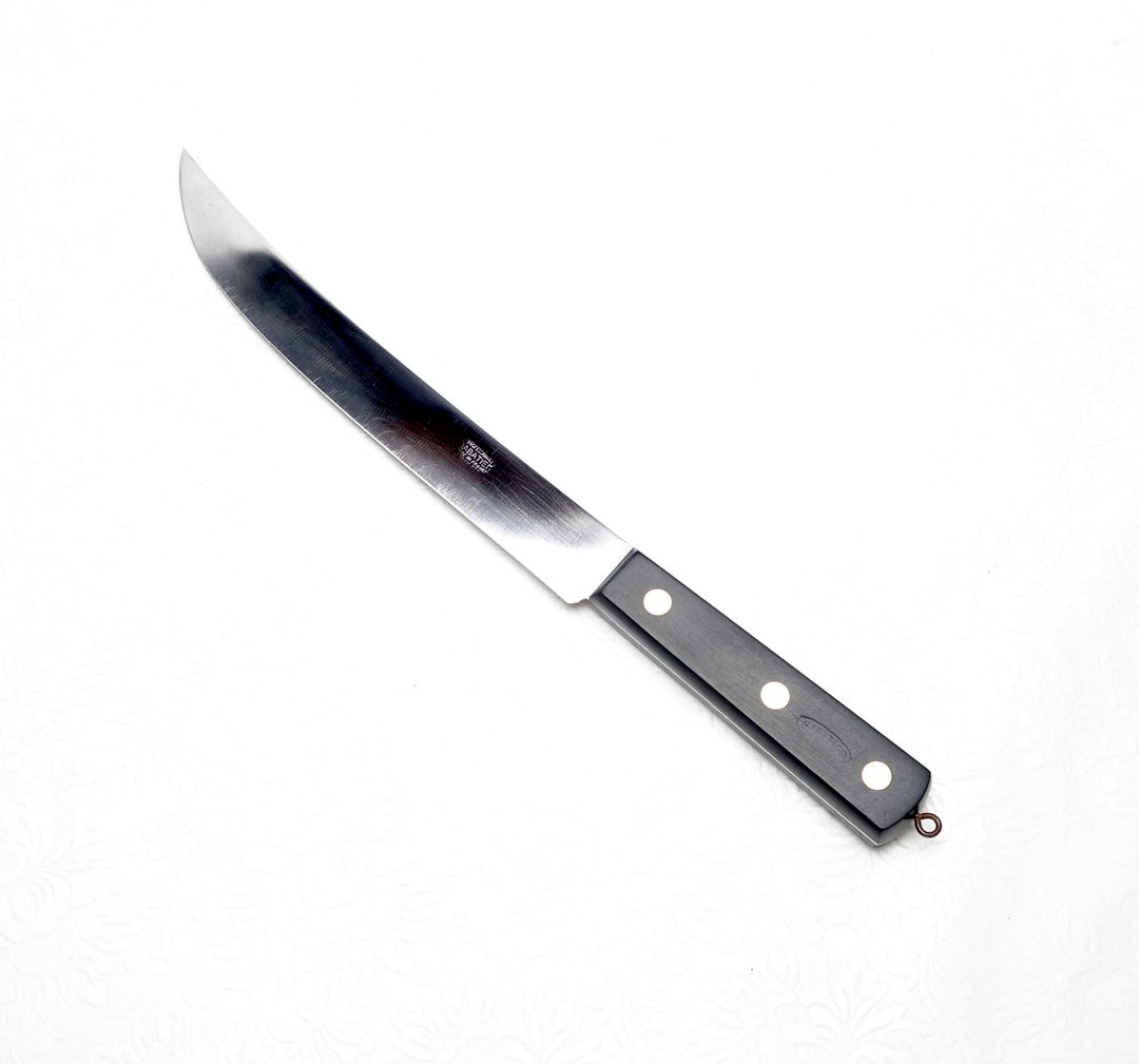 Mid Century Professional Sabatier France Hand Forged Full Tapered Tang ...