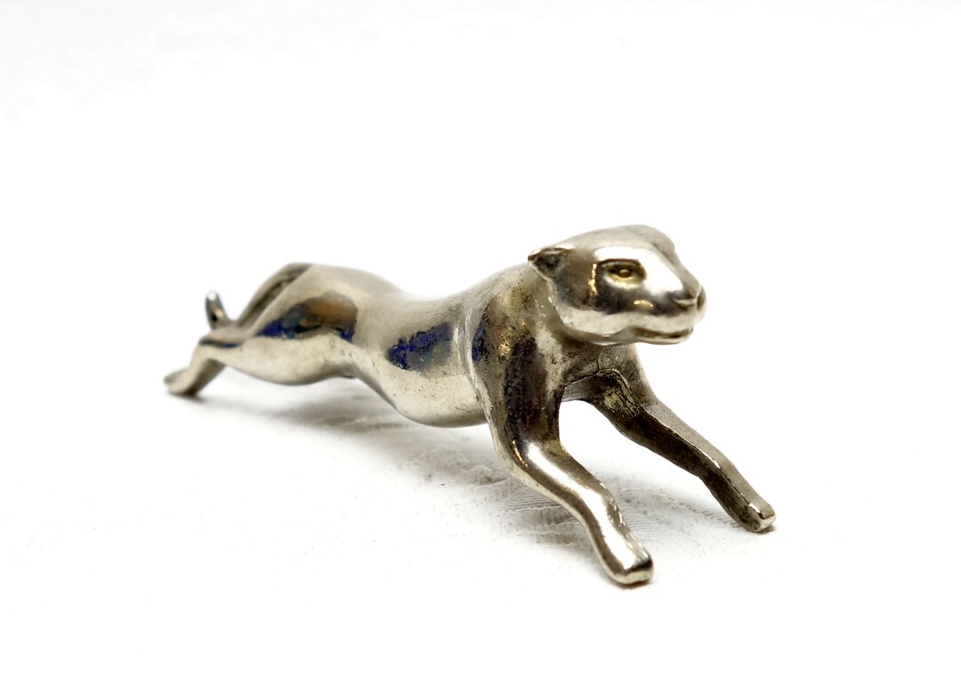 Mid Century French Art Deco Silver Plated Jaguar Puma Cutlery Knife ...