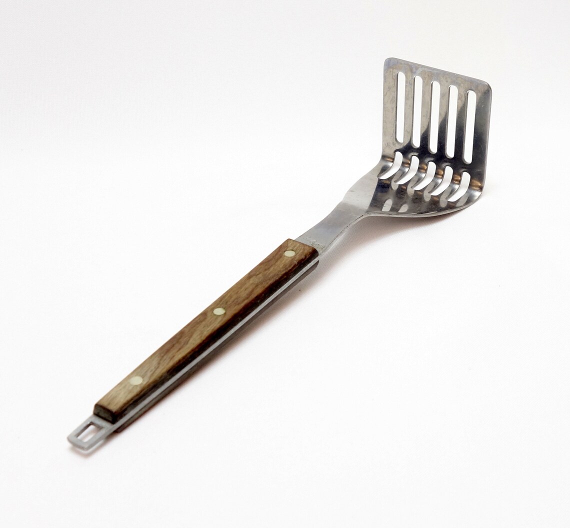 1960's Ekco Flint Stainless Heavy Duty Full Tang Wood - Etsy