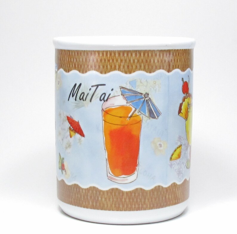 Vintage Ceramic Barware Cocktail Ice Bucket Utensil Holder | Etsy