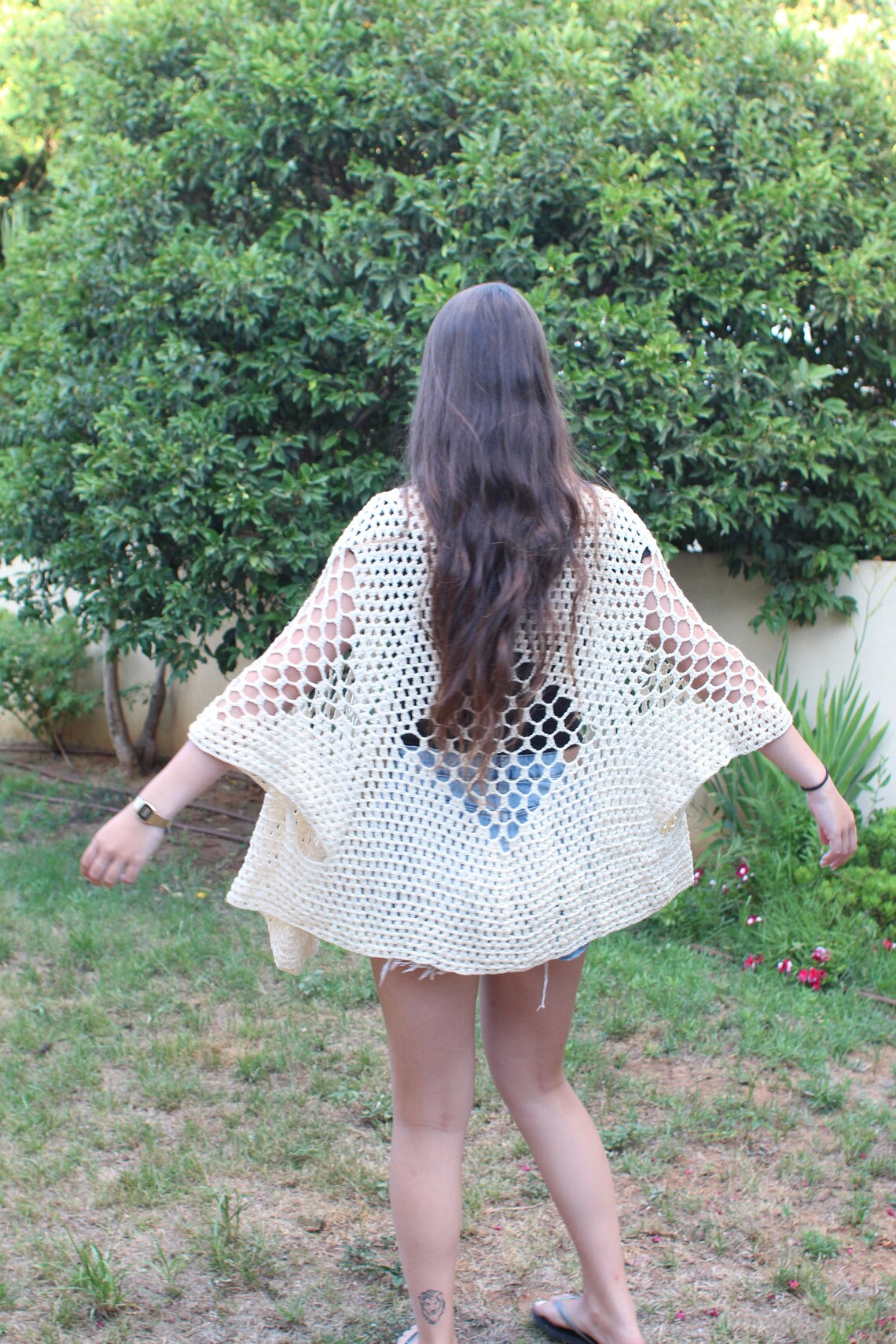 Summer Beach Dress Summer Top Crochet Tunic Crocheted Top Crochet Beach ...
