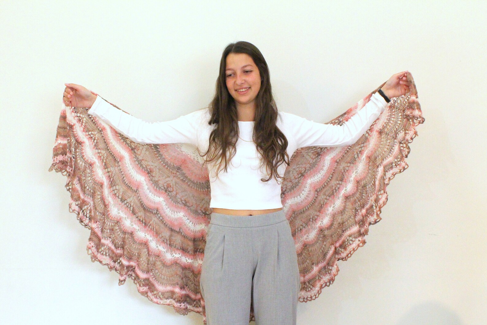 Multicolor Wraps Shawl Knitted Scarf Evening Wrap Evening - Etsy