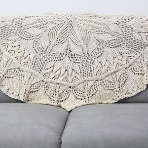 Cream Knitted Table Runner Creamtable Runner Off-whitetable Cloth Table ...