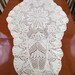 Cream Knitted Table Runner Creamtable Runner Off-whitetable Cloth Table ...