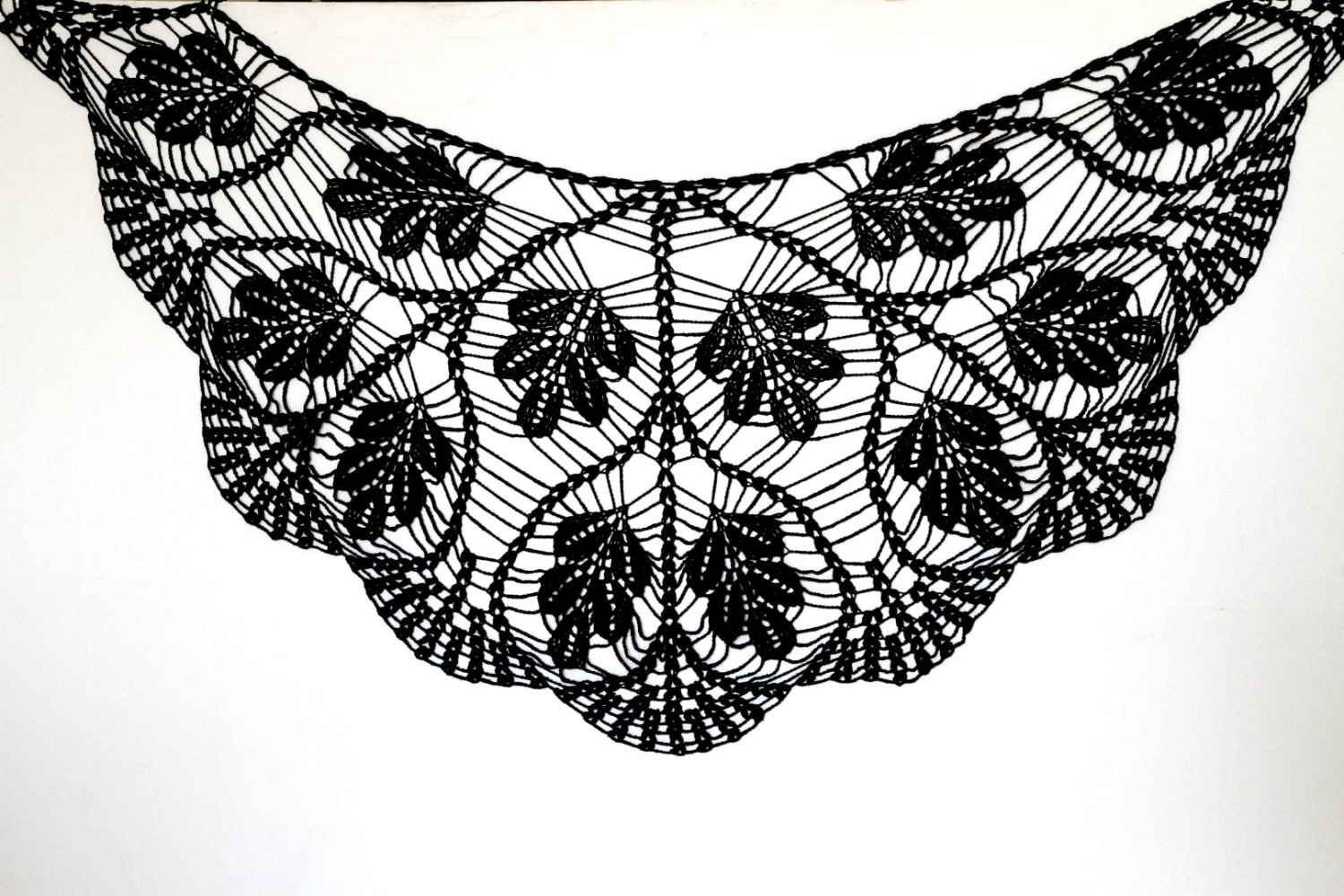 Black Shawl Black Wraps Shawl Crochet Scarf Evening Wrap - Etsy