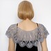Gray Capelet Shoulder Crochet Shawl Neck Warmer Crochet Cowl - Etsy