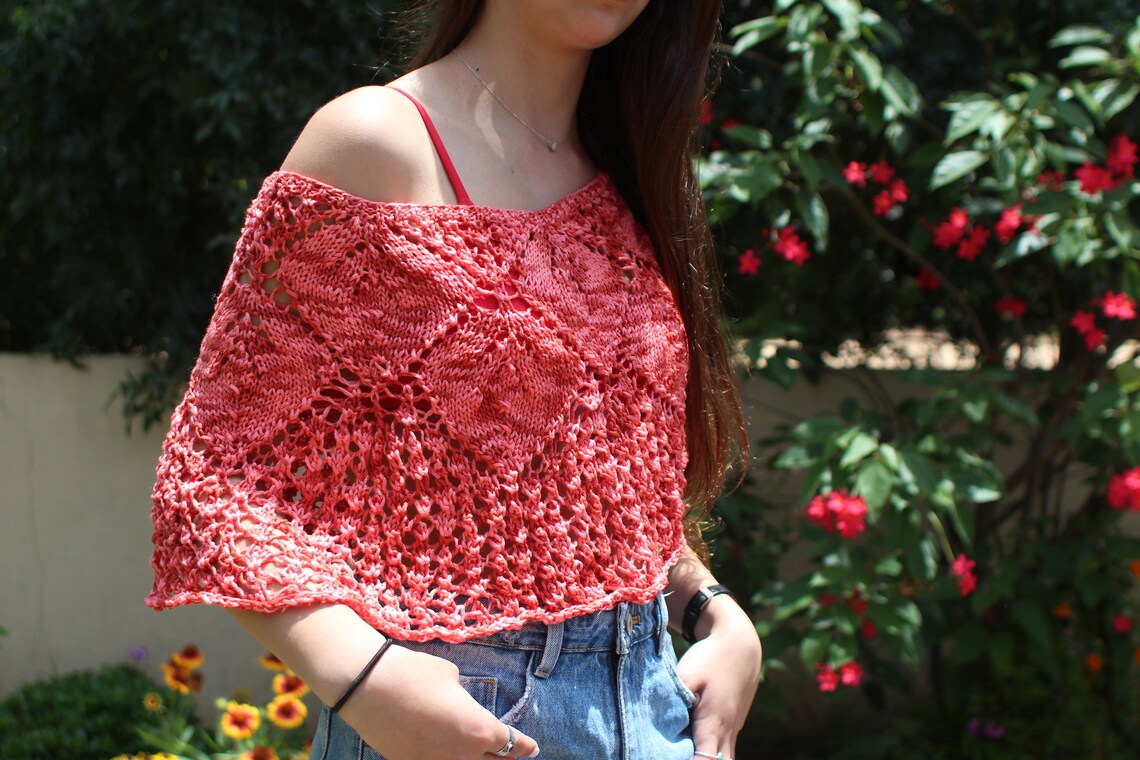 Pink Wedding Poncho Wedding Shawl Bridal Shawl Knitted Shawl - Etsy