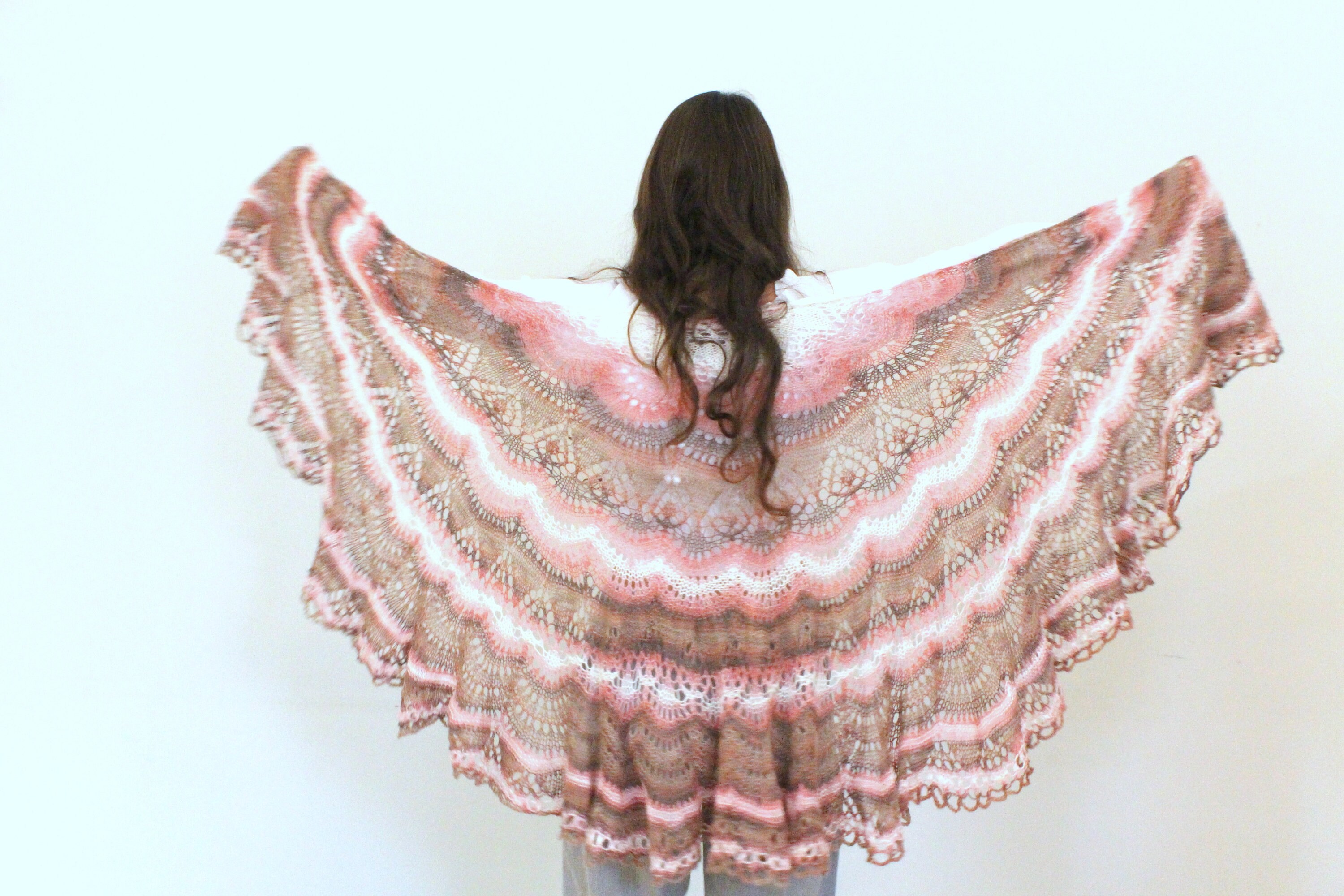 Multicolor Wraps Shawl Knitted Scarf Evening Wrap Evening - Etsy