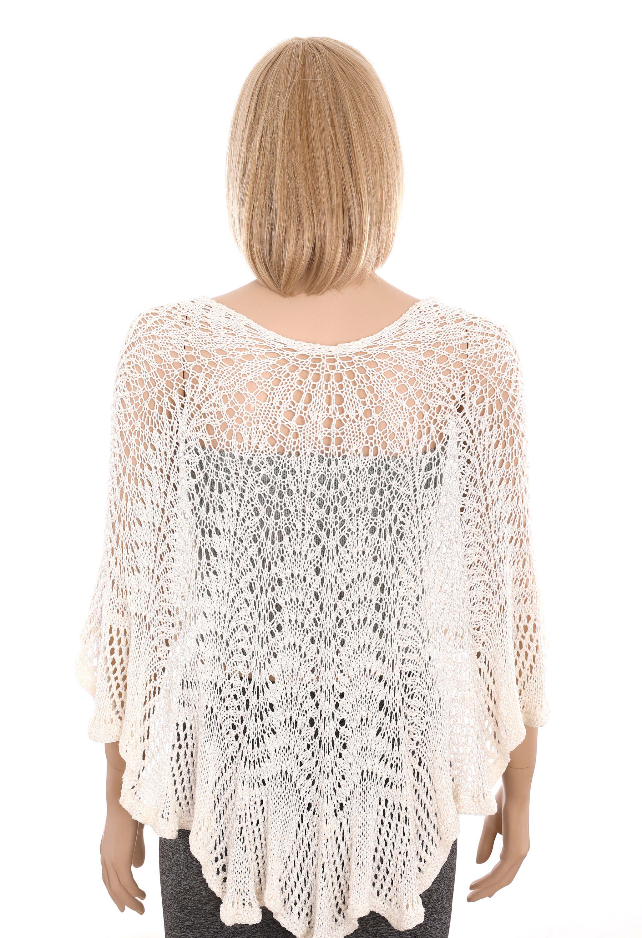 Ivory Shawl Knit Shawl Scarf Hand Knit Shawl Wedding Shawl Wedding Wrap ...