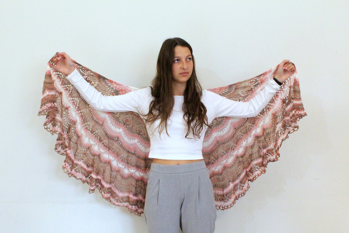 Multicolor Wraps Shawl Knitted Scarf Evening Wrap Evening - Etsy