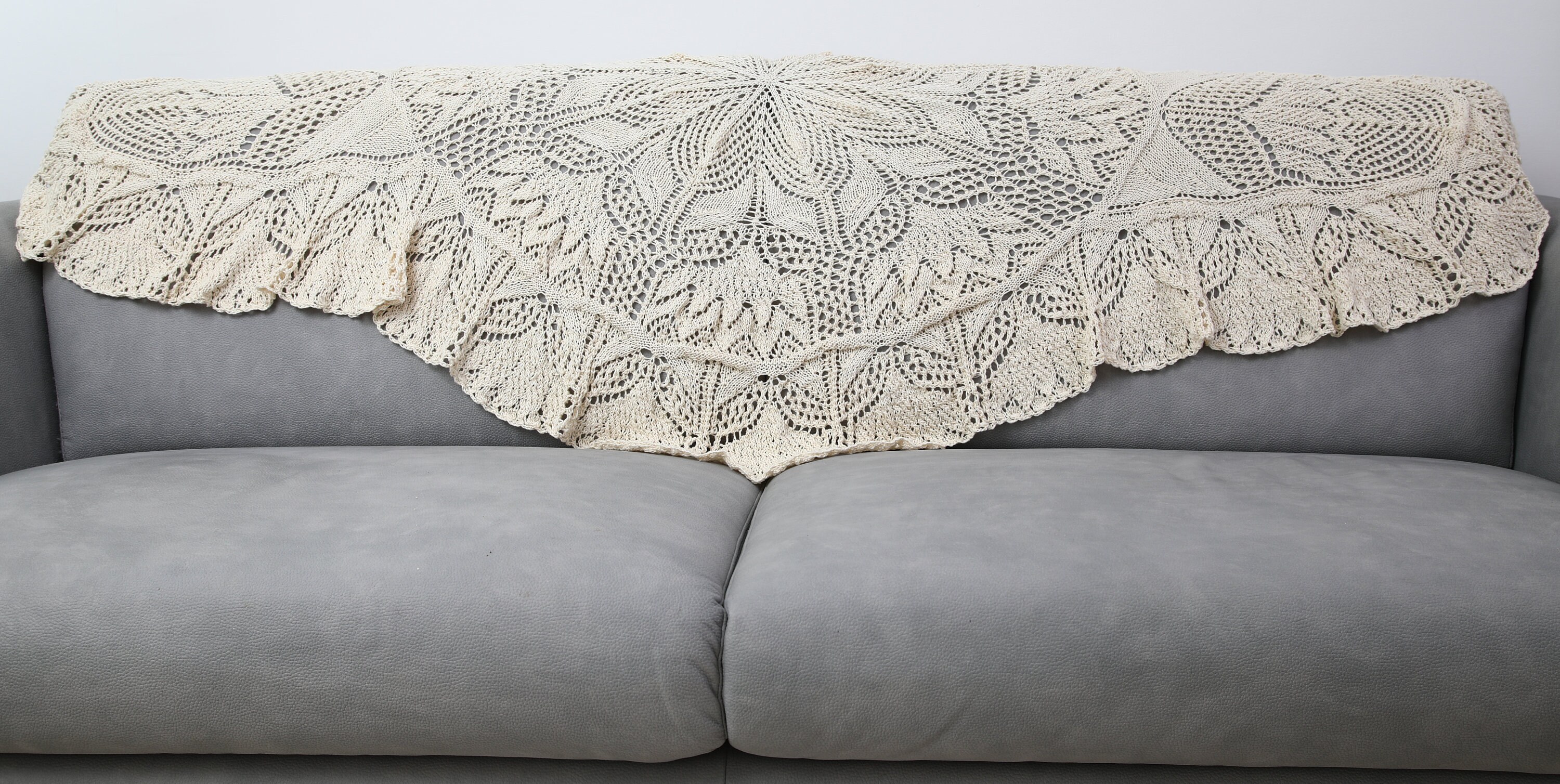 Cream Knitted Table Runner Creamtable Runner Off-whitetable Cloth Table ...