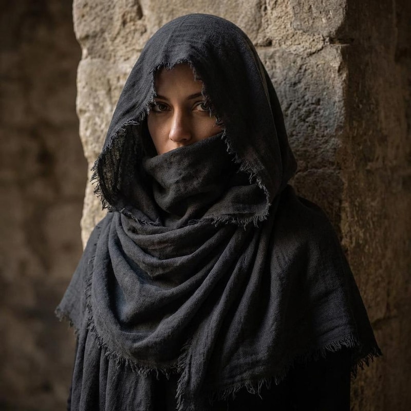 Medieval Shawl With Hood - Etsy