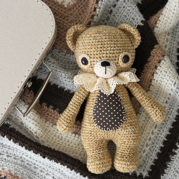 Crochet Teddy Bear Pattern One Piece - Etsy