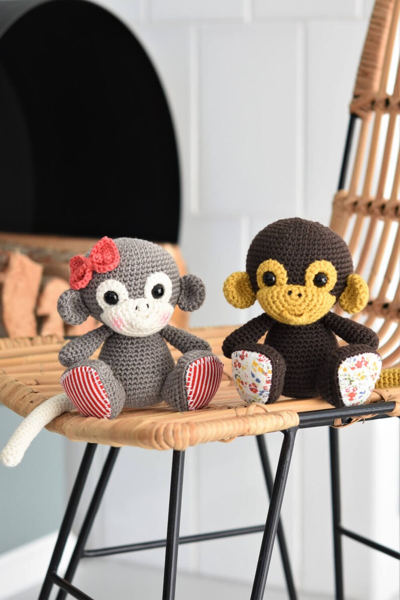 Amigurumi Pattern - Mambo the Monkey - Crochet Monkey - Amigurumi ...