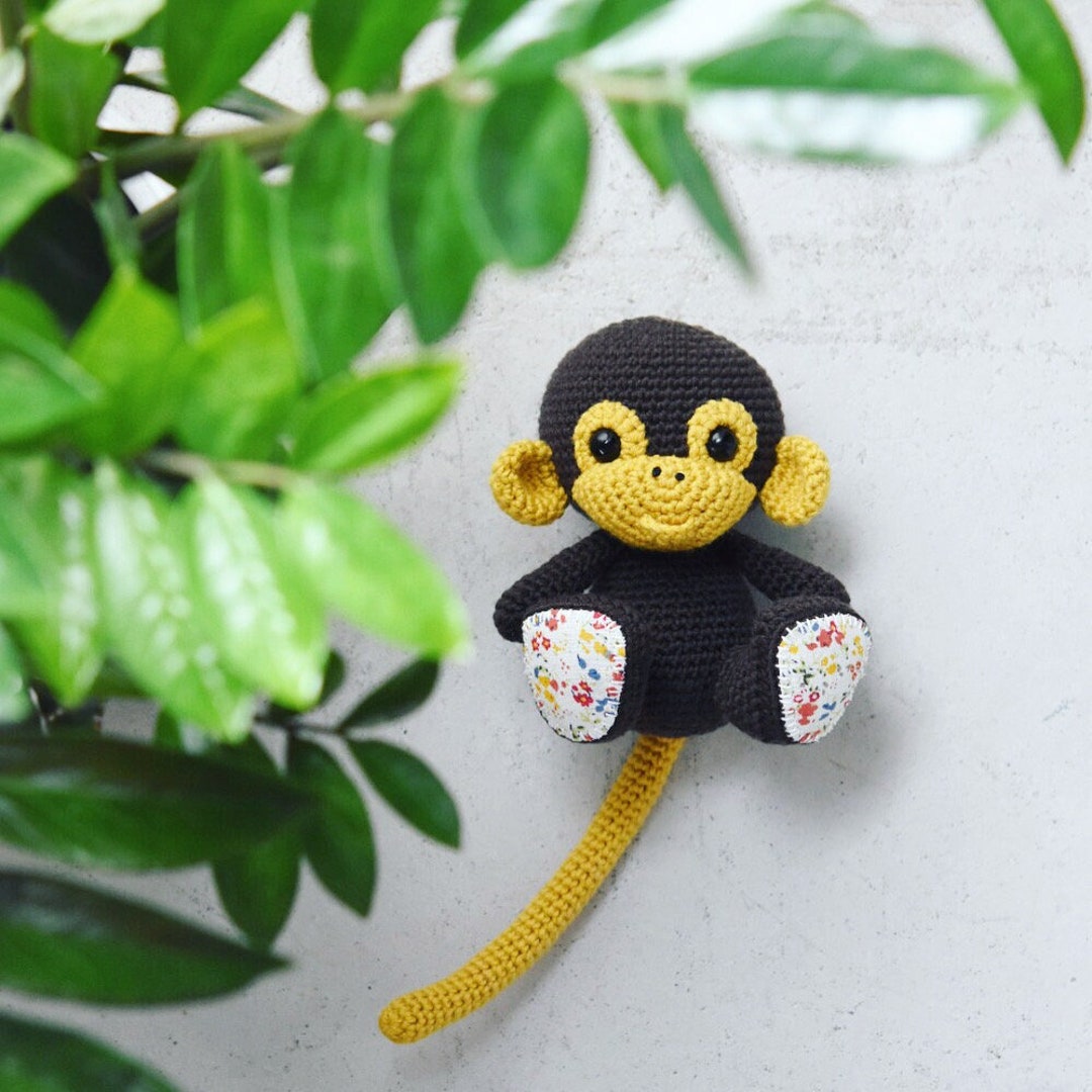 Monkey Crochet Pattern - Mambo the Monkey Amigurumi Toy (PDF Pattern ...